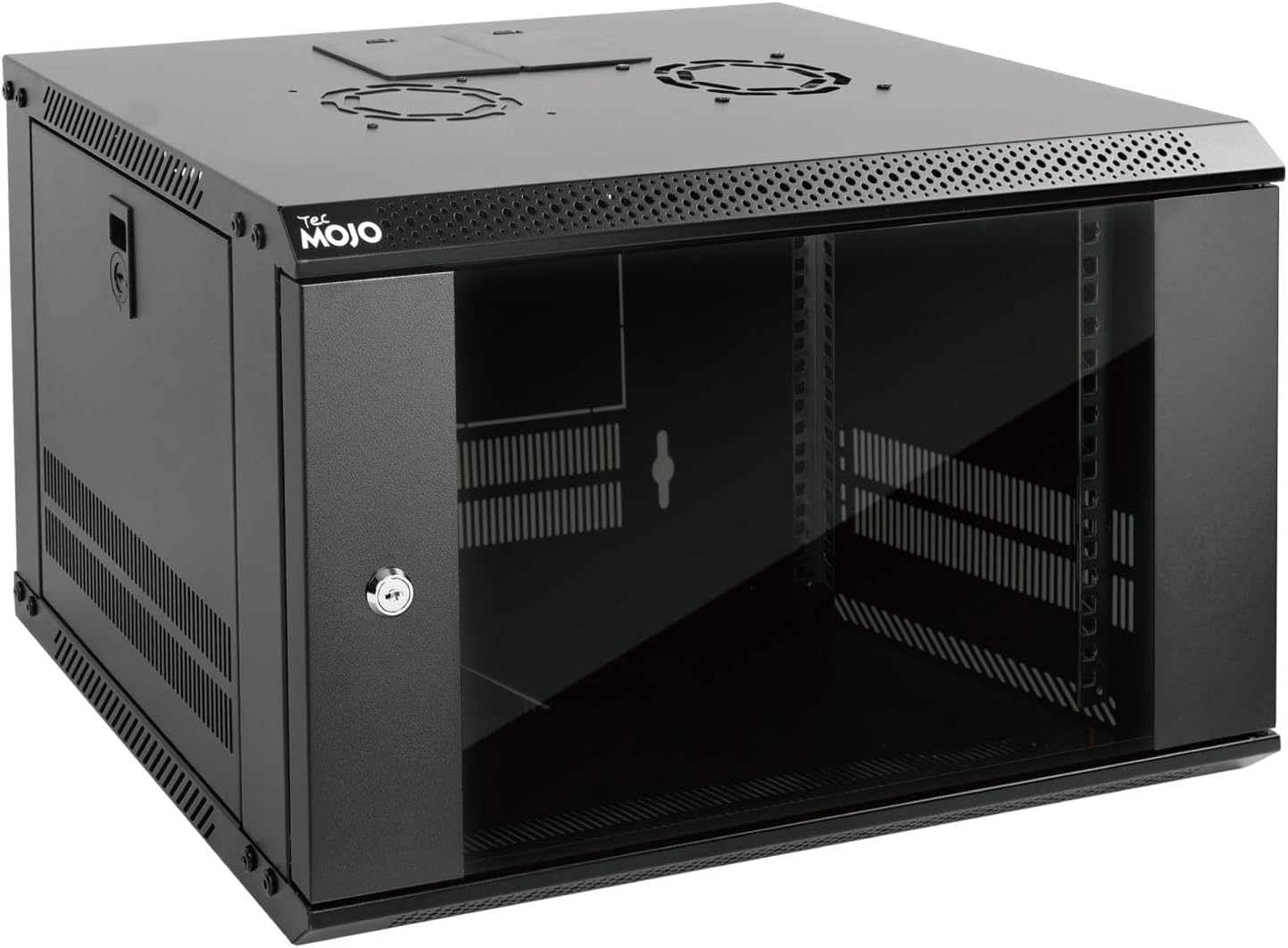 LMS Data Server Rack Data Cabinet - Deep Wall Mounted 19" 450mm Black ...