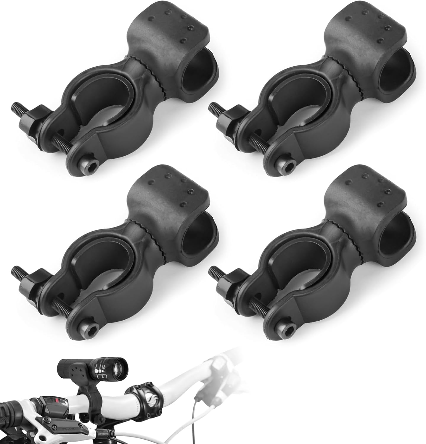 4PCS Walking Stick Holder 360-Degree Rotating Fixed Bracket Clips Set ...
