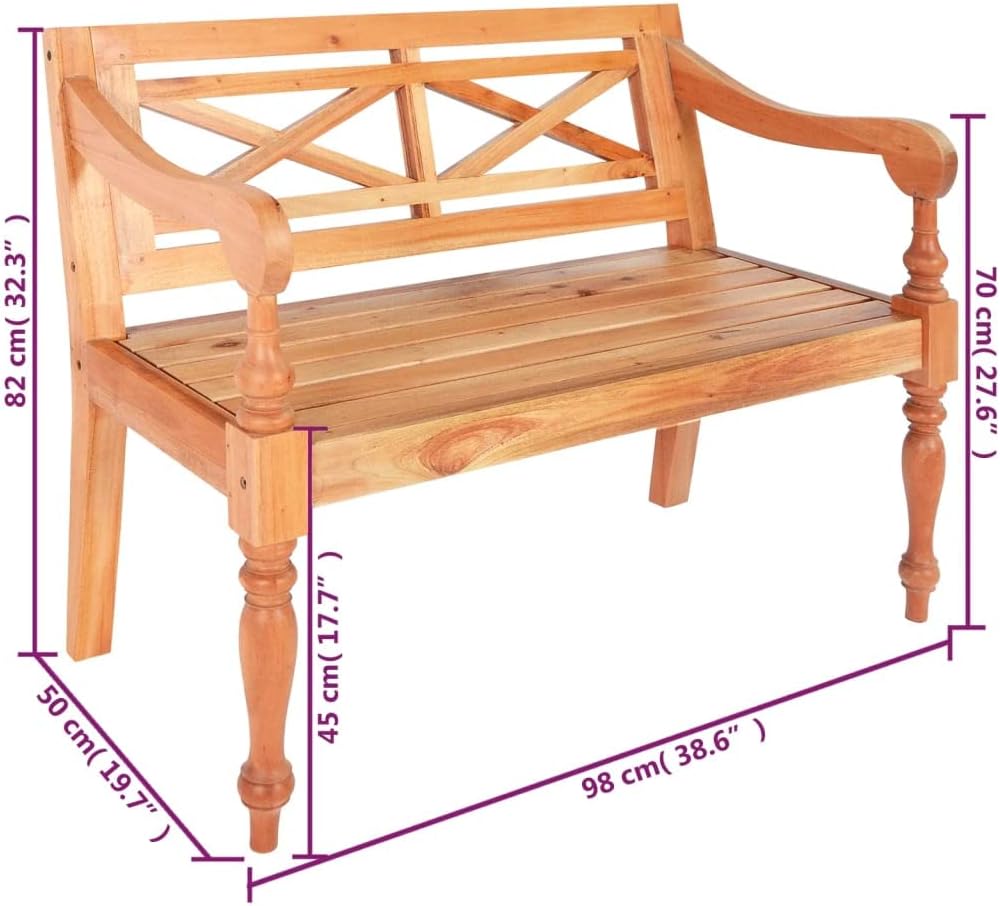 WIFESE Banco interior con respaldo de 3 x 17 x 27 pies banco de madera ...