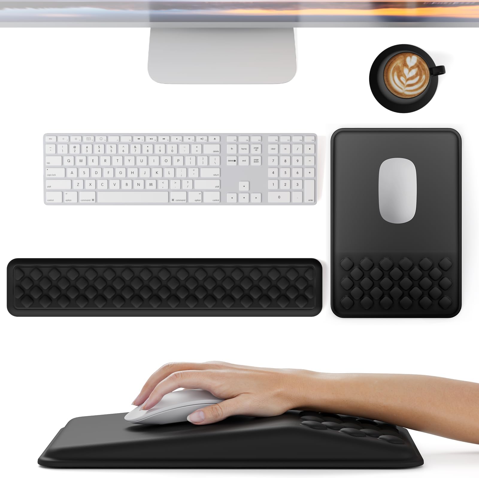 Amazon.com : Ergonomic Mouse Pad Wrist Support，Wrist Rest Mouse pad for ...