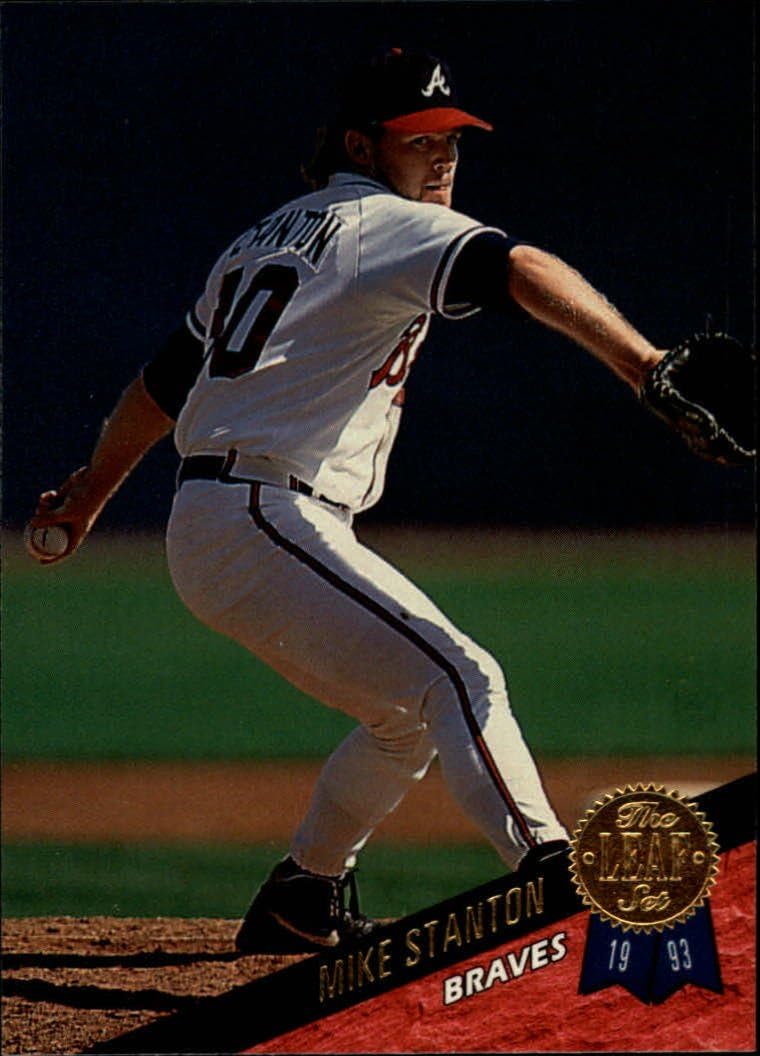 Amazon.com: 1993 Leaf Baseball Card #398 Mike Stanton : Collectibles ...