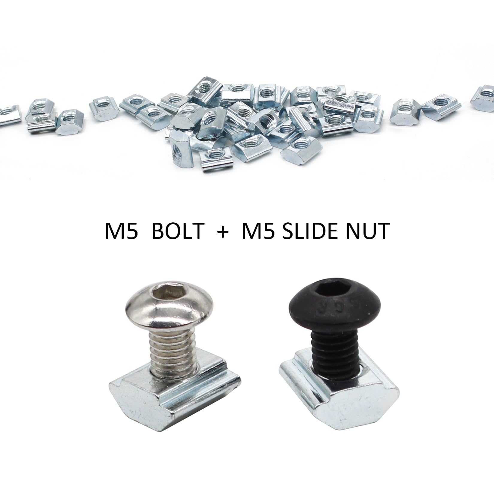 Snapklik.com : BLCCLOY 40pcs 20 Series Extrusion M5 T Slide Nut Tee ...