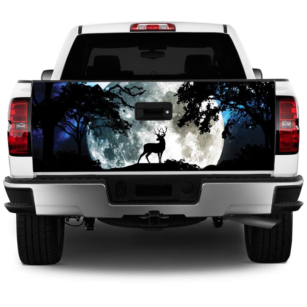 Buy Truck Tailgate Wrap Moonlight Deer HD Decal Graphics MightySkins ...