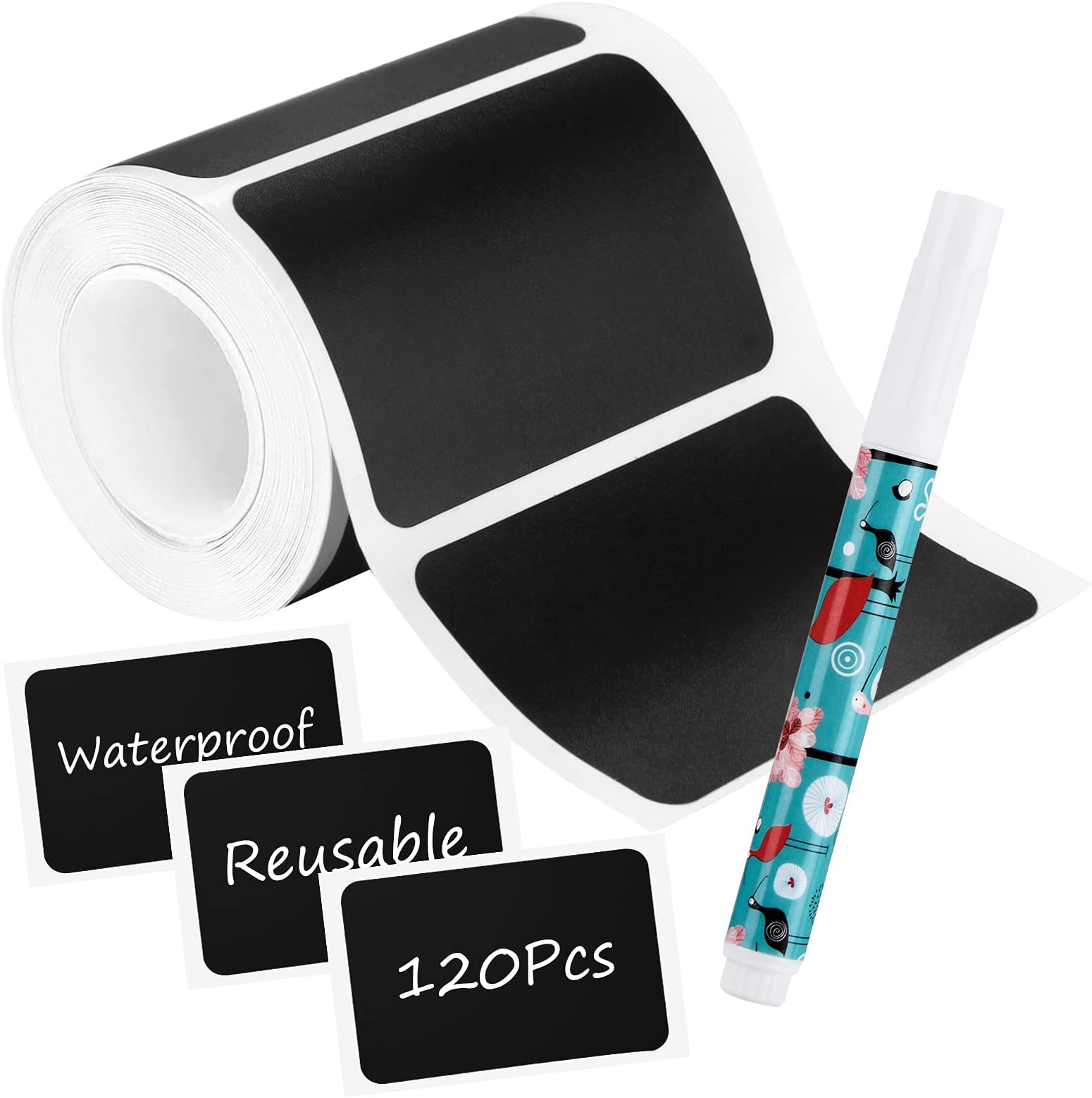 Amazon.com : 300 Pieces Chalkboard Labels Reusable Waterproof Chalk ...