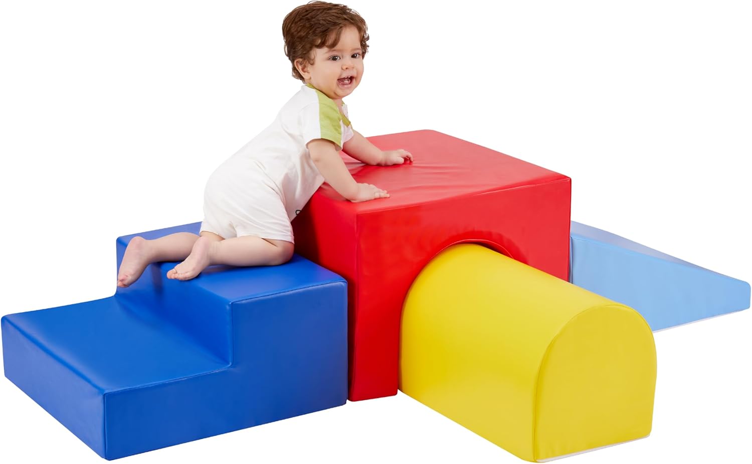 Amazon.com: crkmire Kids Climb & Crawl Sets, 4-Piece Soft Foam Block Activity Play Structures ...