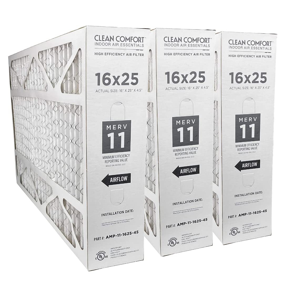 AMP-11-1625-45 Genuine Clean Comfort Filter. Actual Size Written on ...