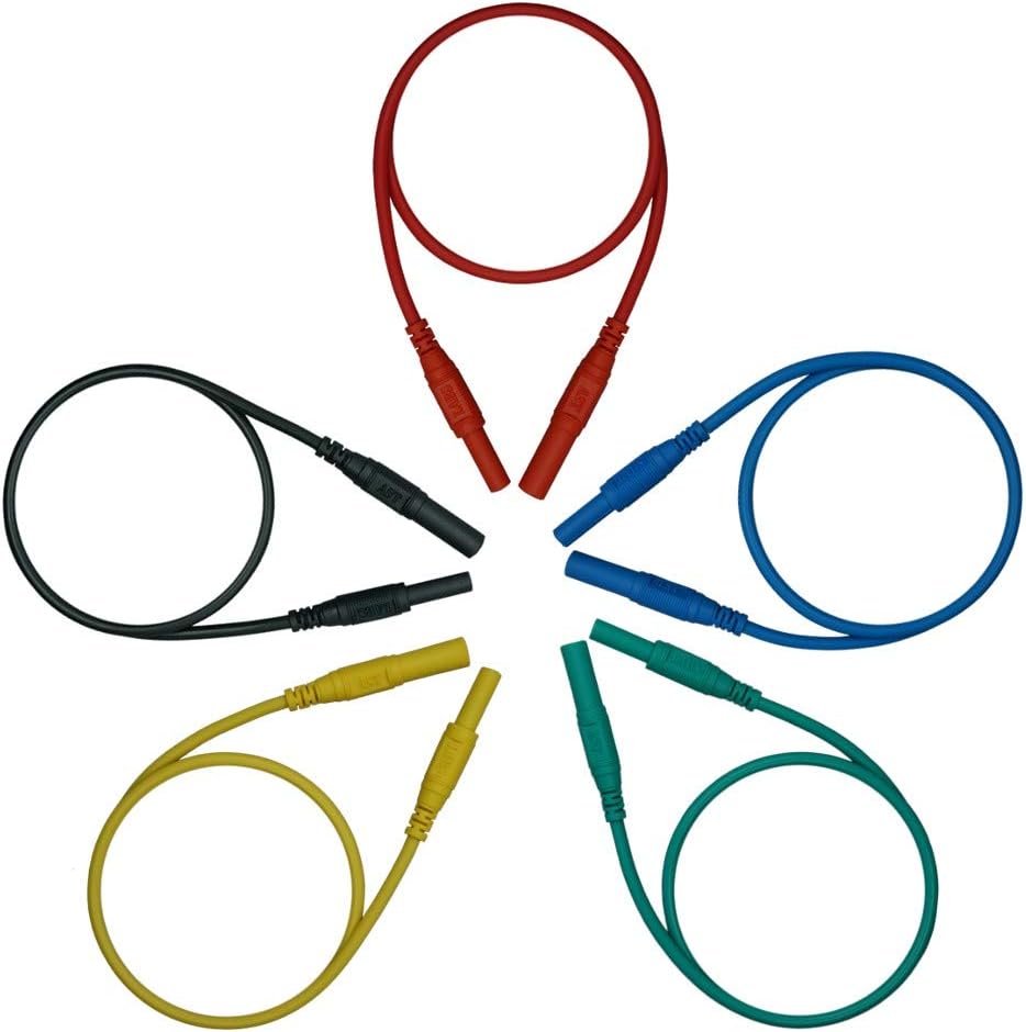 Amazon.com: AST Labs Test Lead Extension Cable Banana Plug 4 mm ...