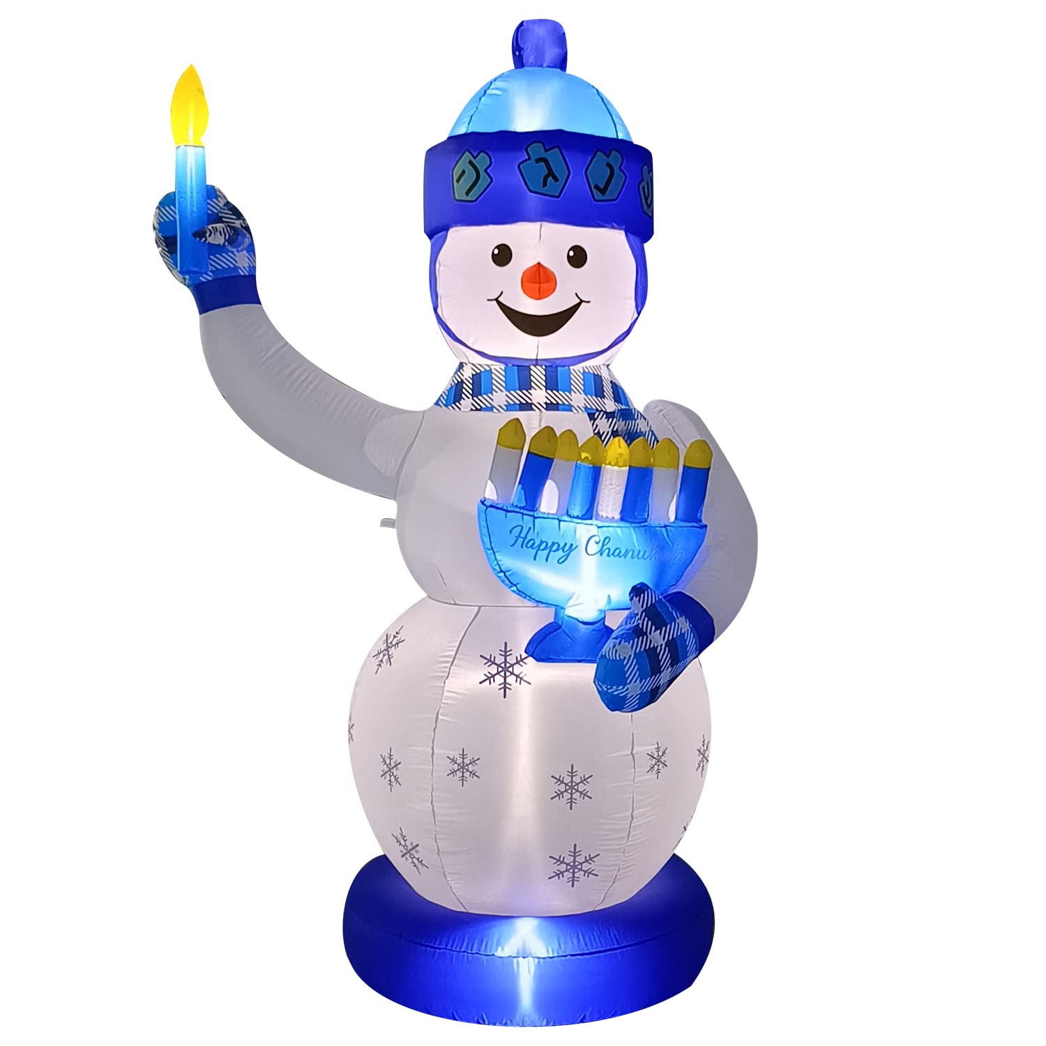 Amazon.com: Lighted Hanukkah Inflatable Yard Decoration Huge 7' Ft Tall ...