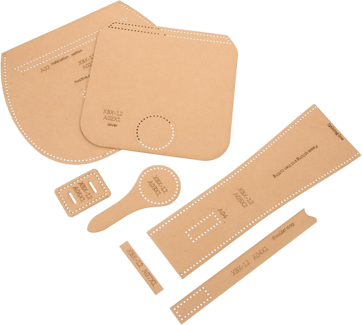 Amazon.com : 1 Set Stencils Wallets Tool Purse Leather Wallet templates ...