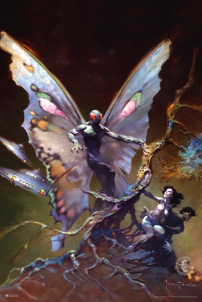 Amazon.com: Frank Frazetta Mothman Cryptid Science FIction Fantasy ...