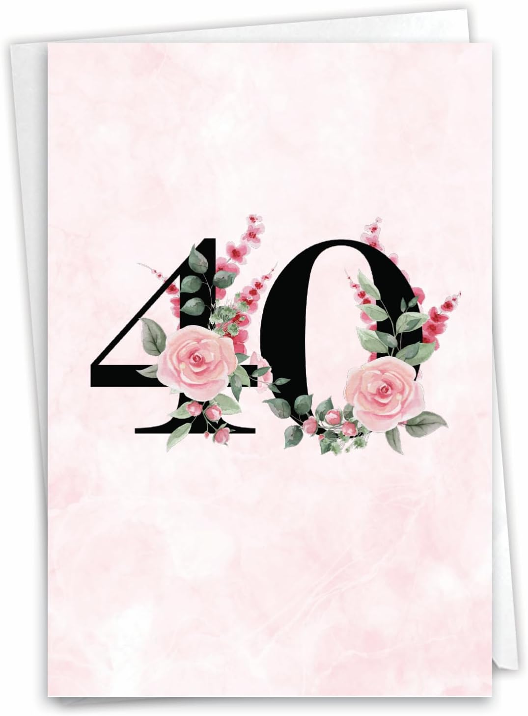 Amazon.com : NobleWorks 40th Milestone Birthday Greeting Card with 5 x ...