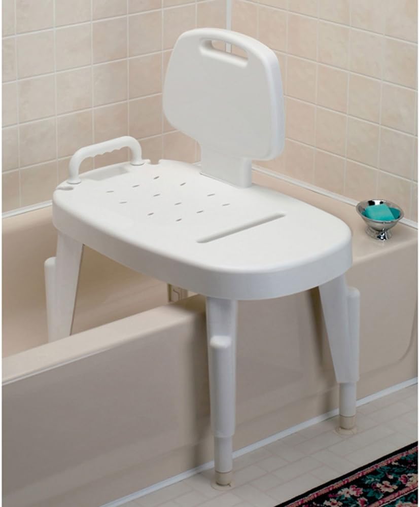Amazon.com: Bath Safe Adjustable Transfer Bench : Health & Household