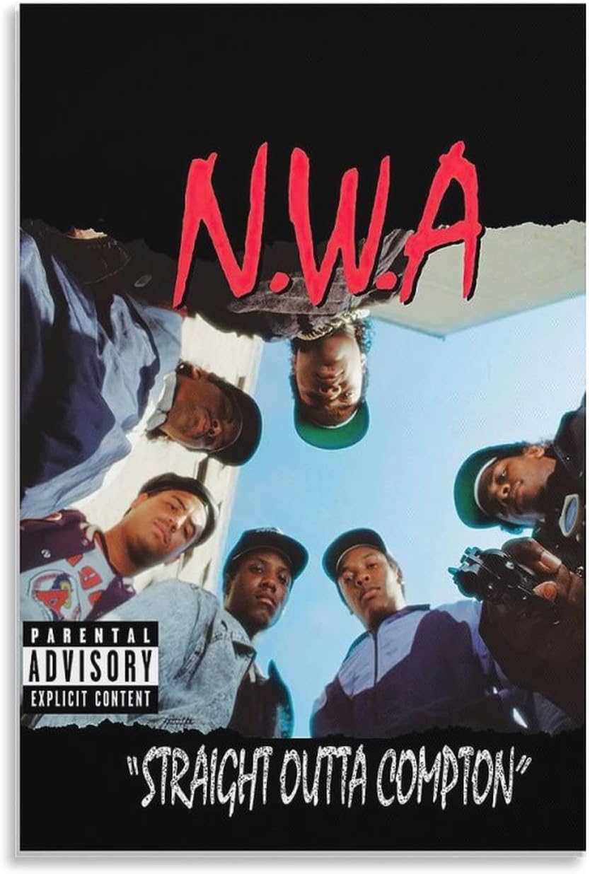 NWA Poster Straight Outta Compton Rap Modern Poster Art Paintings on ...
