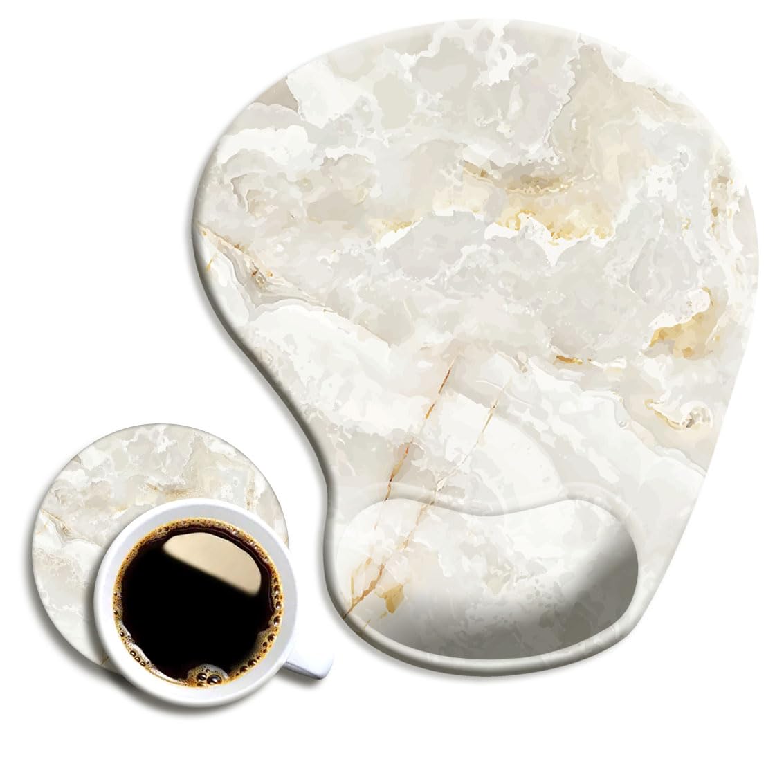 Amazon.com: Ergonomic Mouse Pad with Wrist Support and Coaster,Mouse ...