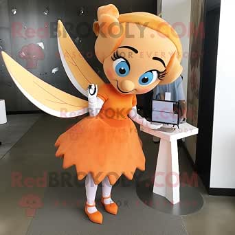 Amazon.com: REDBROKOLY Orange Tooth Fairy mascot costume character ...