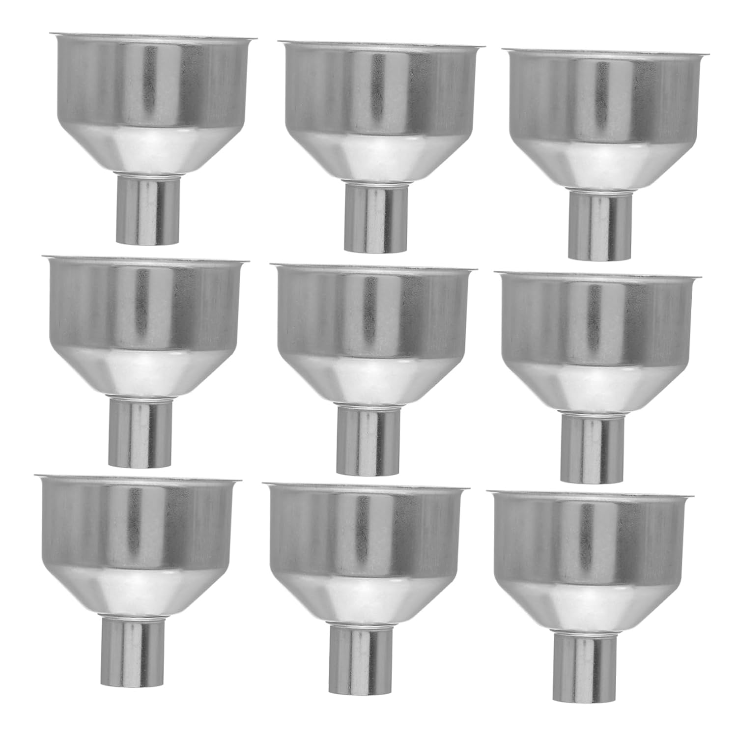 Amazon.com: 10pcs Stainless Steel Funnel Oil Funnels Daily Use Funnel ...