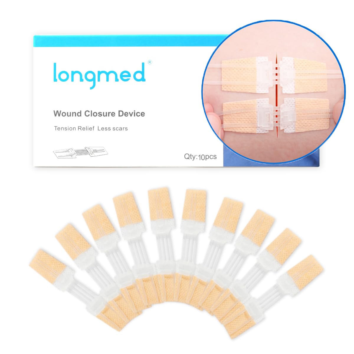 Buy Emergency Wound Closures - 10 Pcs Zipper Wound Closure Device ...