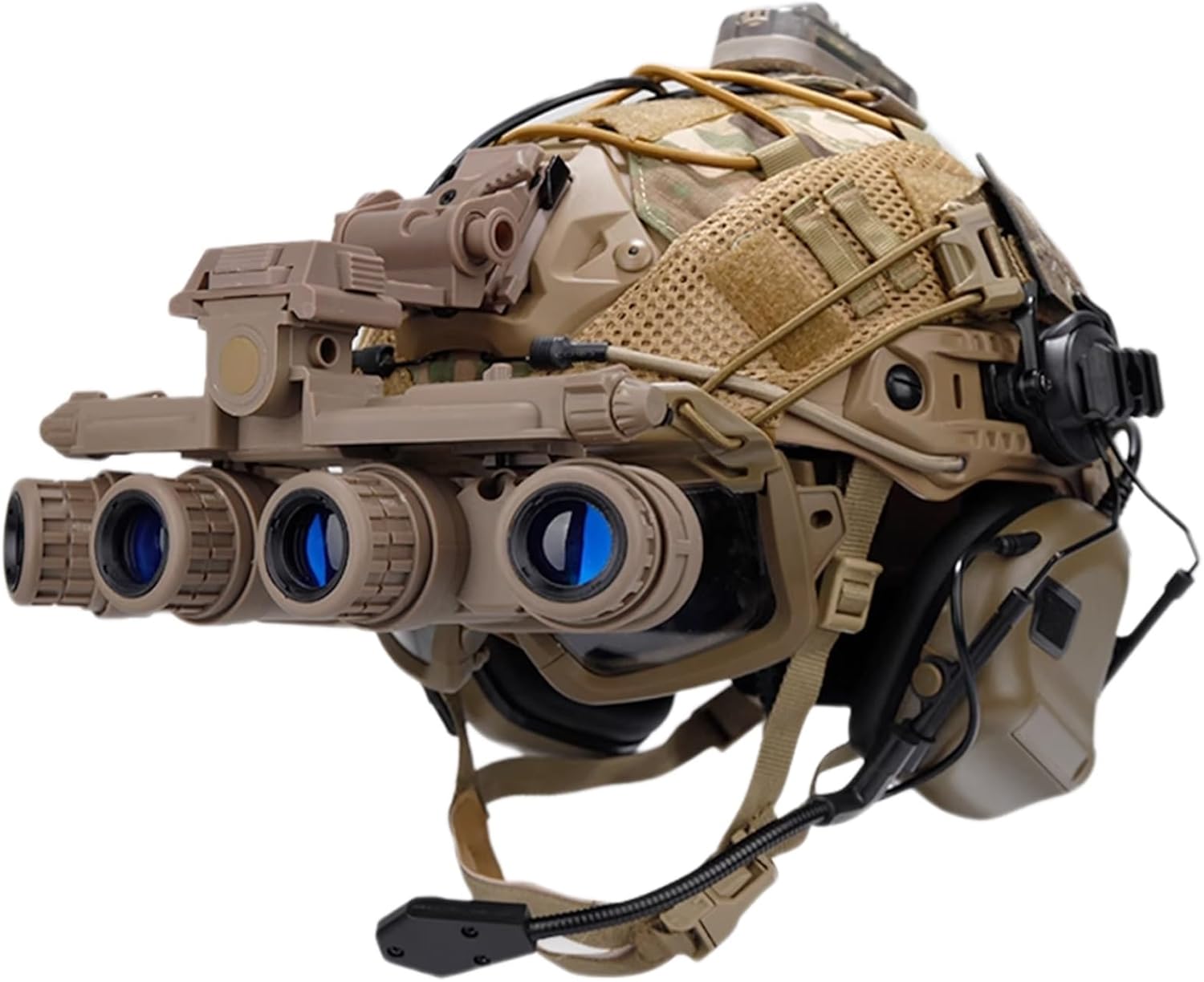 Amazon.com : Full Set of Fast NVG Military Airsoft Helmet Gear ...