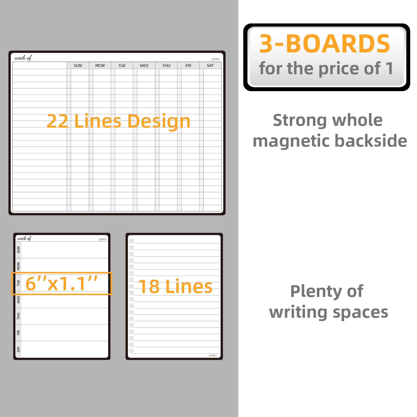 Snapklik.com : JJPRO Magnetic Dry Erase Chore Chart For Adults-Family ...