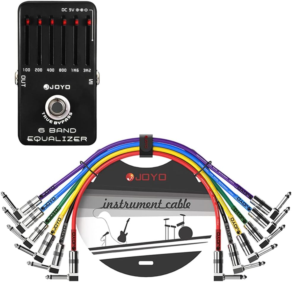 Amazon.com: JOYO JF-11 EQ 6-Band Equalizer Pedal Bundle with CM-05 ...