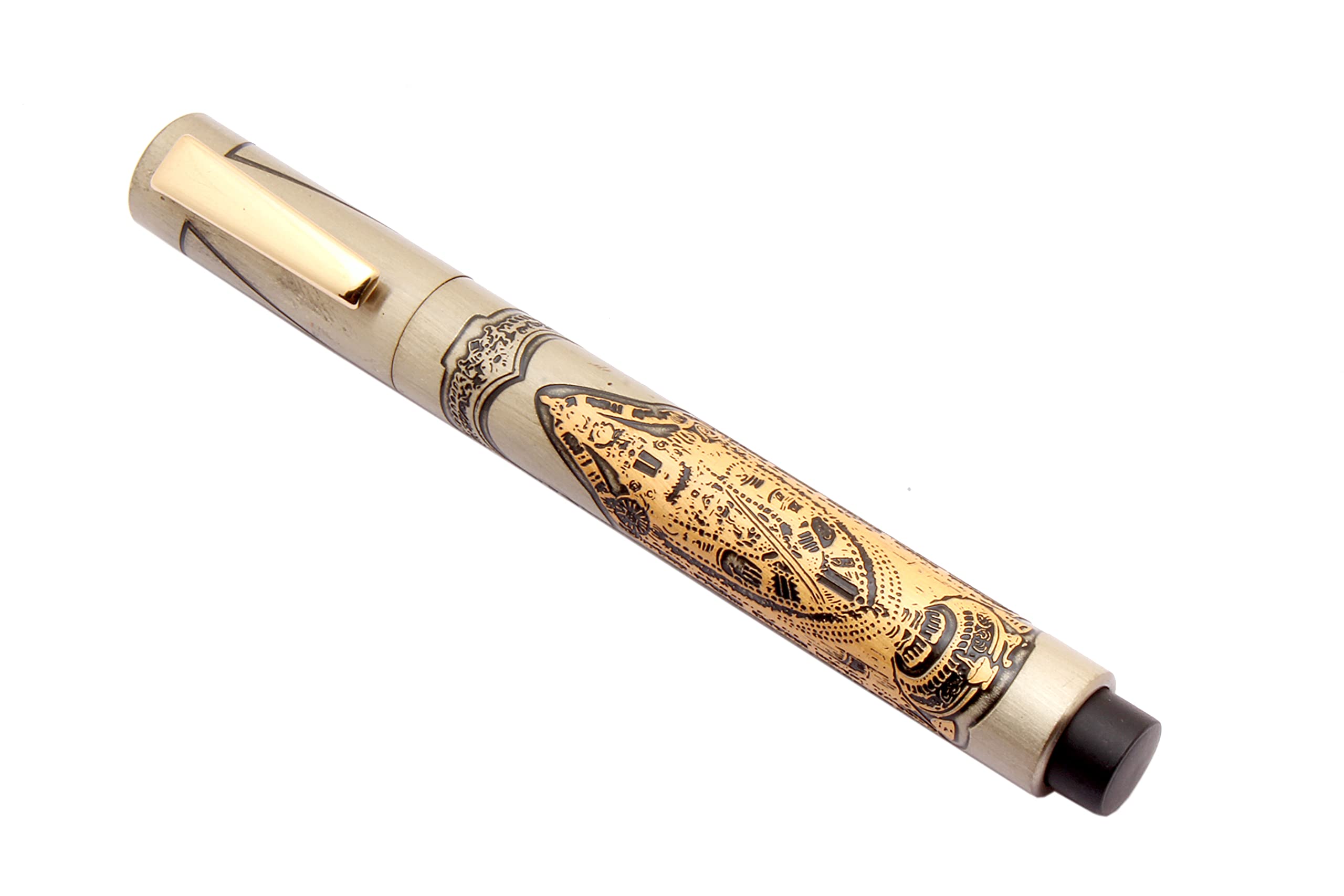 Ledos Sumo Lord Tirupati Balaji Engraved Ball Point Pen Golden Trims ...