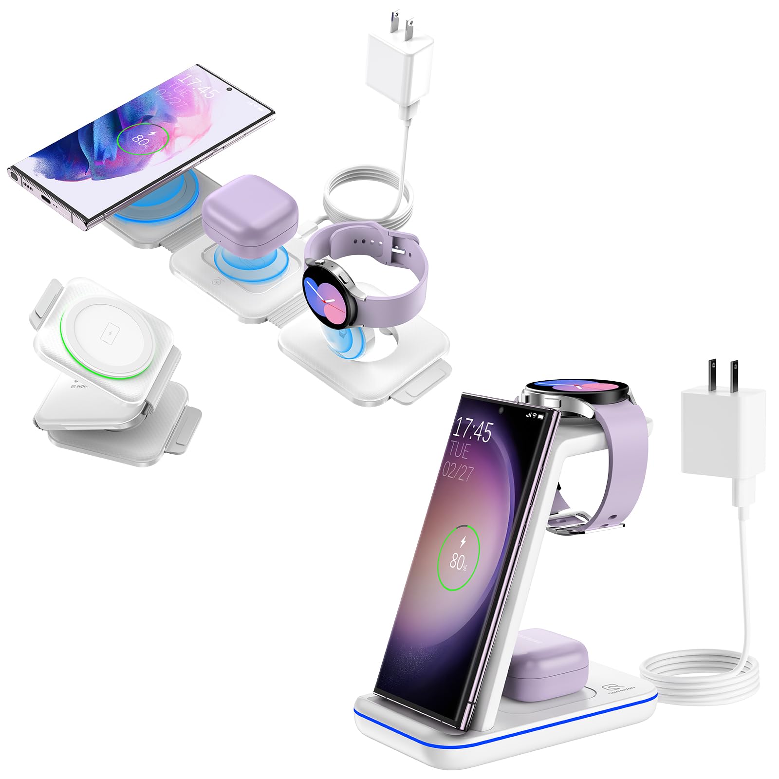 Amazon.com: Pocket Wireless Charger for Samsung Android Phone, Fast ...