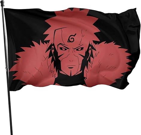 Bandeira NARUTO 9,5 x 1,5 m para o ar livre - Bandeiras de dois lados ...