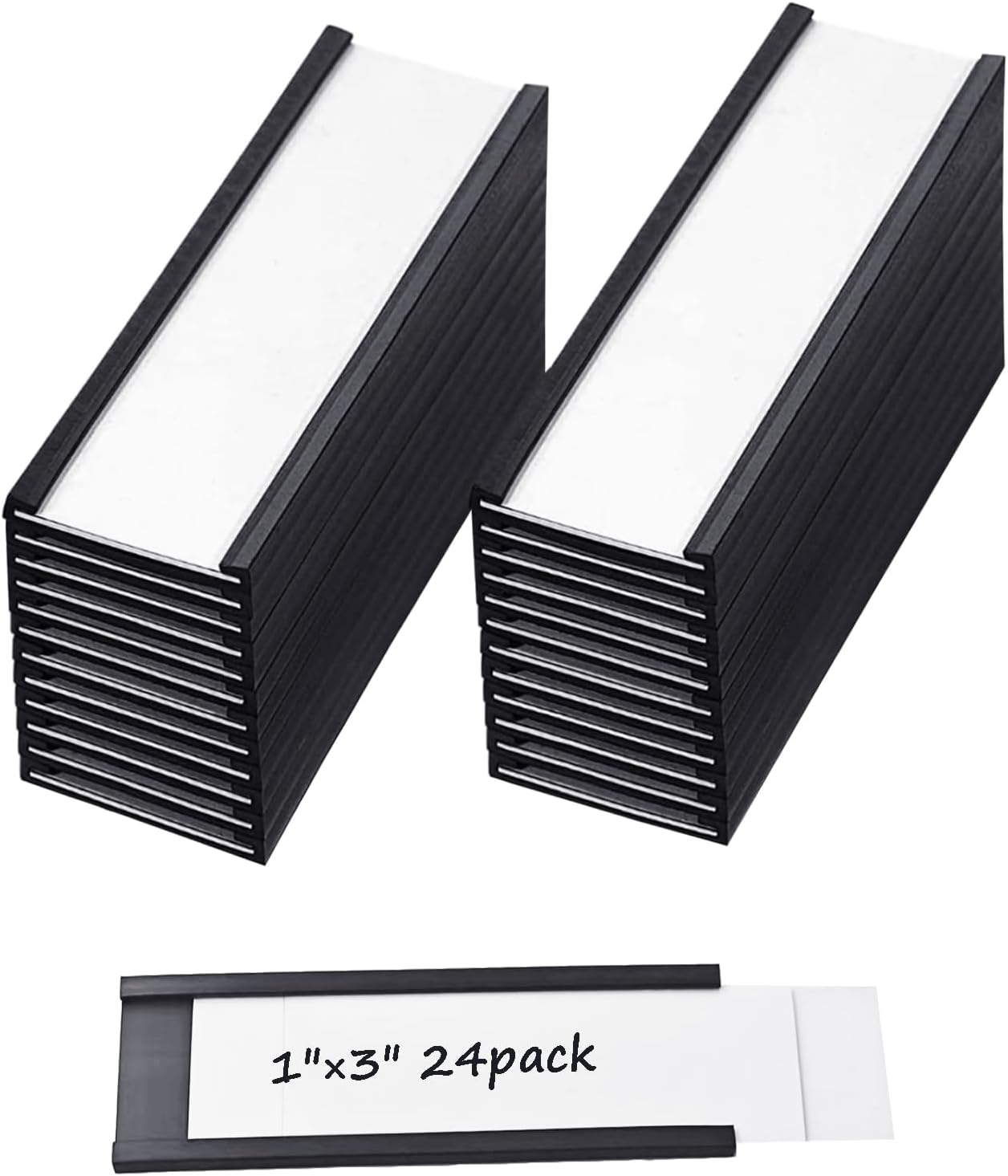 Amazon.com : 24 Pack 1" × 3" C Channel Magnetic Label Holders for Metal ...