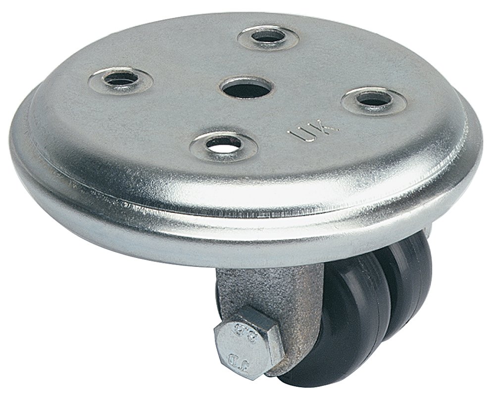 Revvo Caster 2SL Series Plate Caster, Swivel, Dual Wheel, Nylon Wheel ...