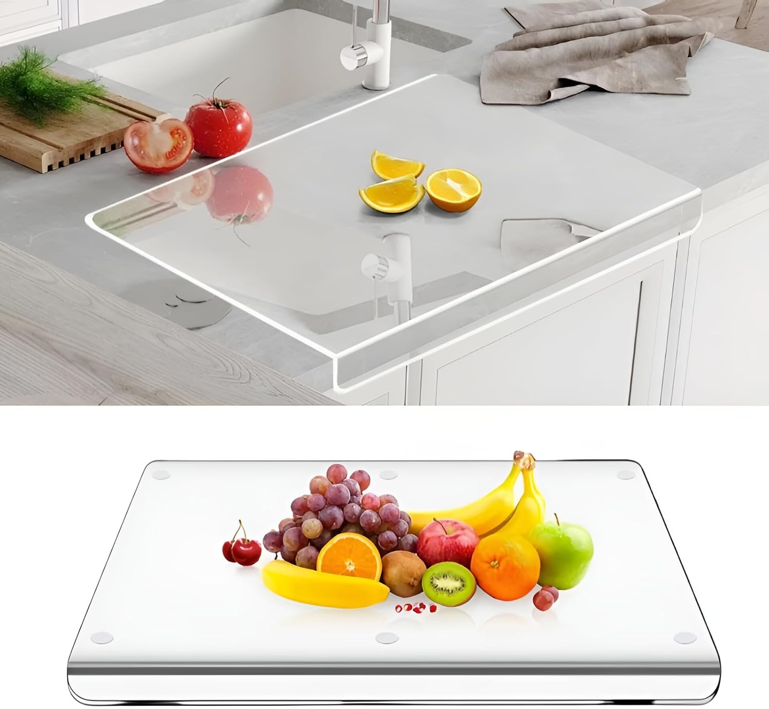 Amazon.com: 2024 New acrylic cutting board, acrylic cutting board with ...