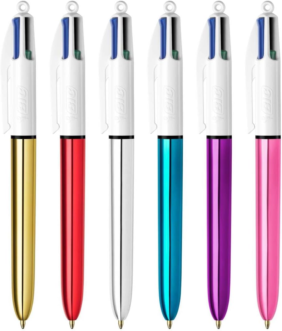 Amazon.com : Bic 4 Colours Sun Ballpoint Pens - Box of 12 : Office Products