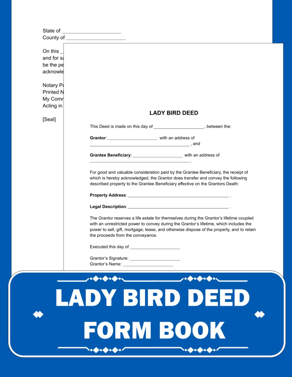 Lady Bird Deed Form Book: Life Estate Deed Form for Real Estate ...