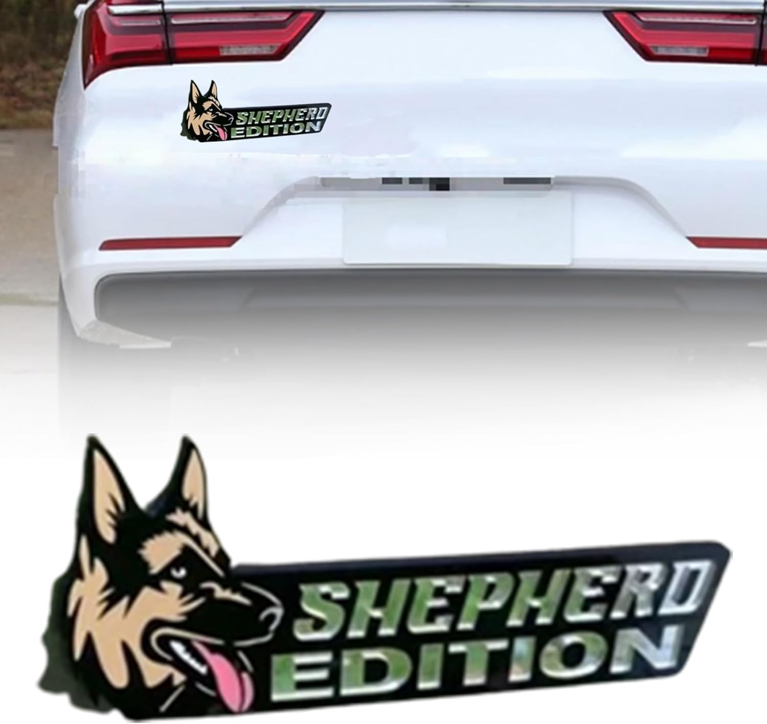 Amazon.com: MNTUOS Dog Badge Car Emblem, 3D Laser Cutting Dog Edition ...