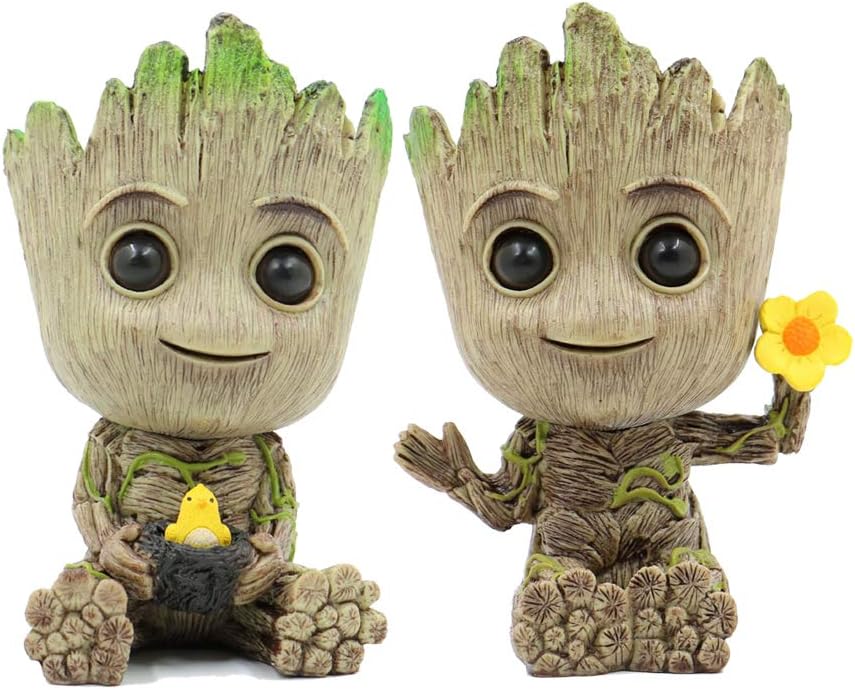 Amazon.com: Leegicst Groot Treeman Planter Flower-Pot - Guardians ...