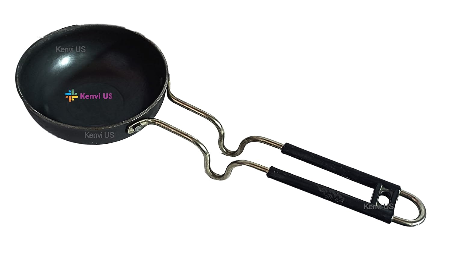 Elixxeton US Iron Tadka Pan/Spice Heating Pan/Fry Pan/thalipu karandi ...