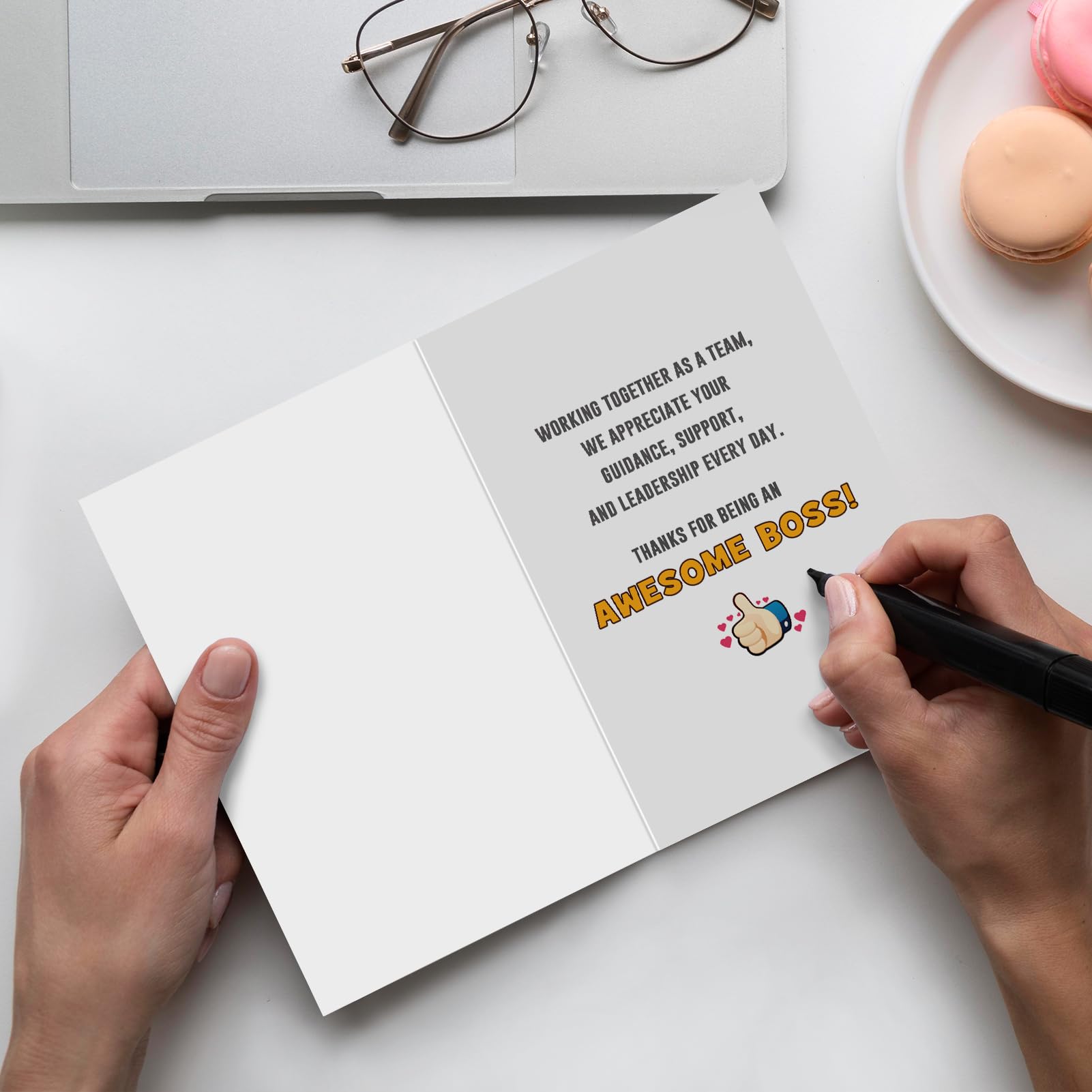 Snapklik.com : Happy Bosss Day Card Gift For Boss From Team, Bosses Day ...