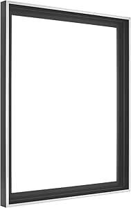 Amazon.com: MCS Canvas Float Frames 16x20 Frame, Black & Silver Frame ...