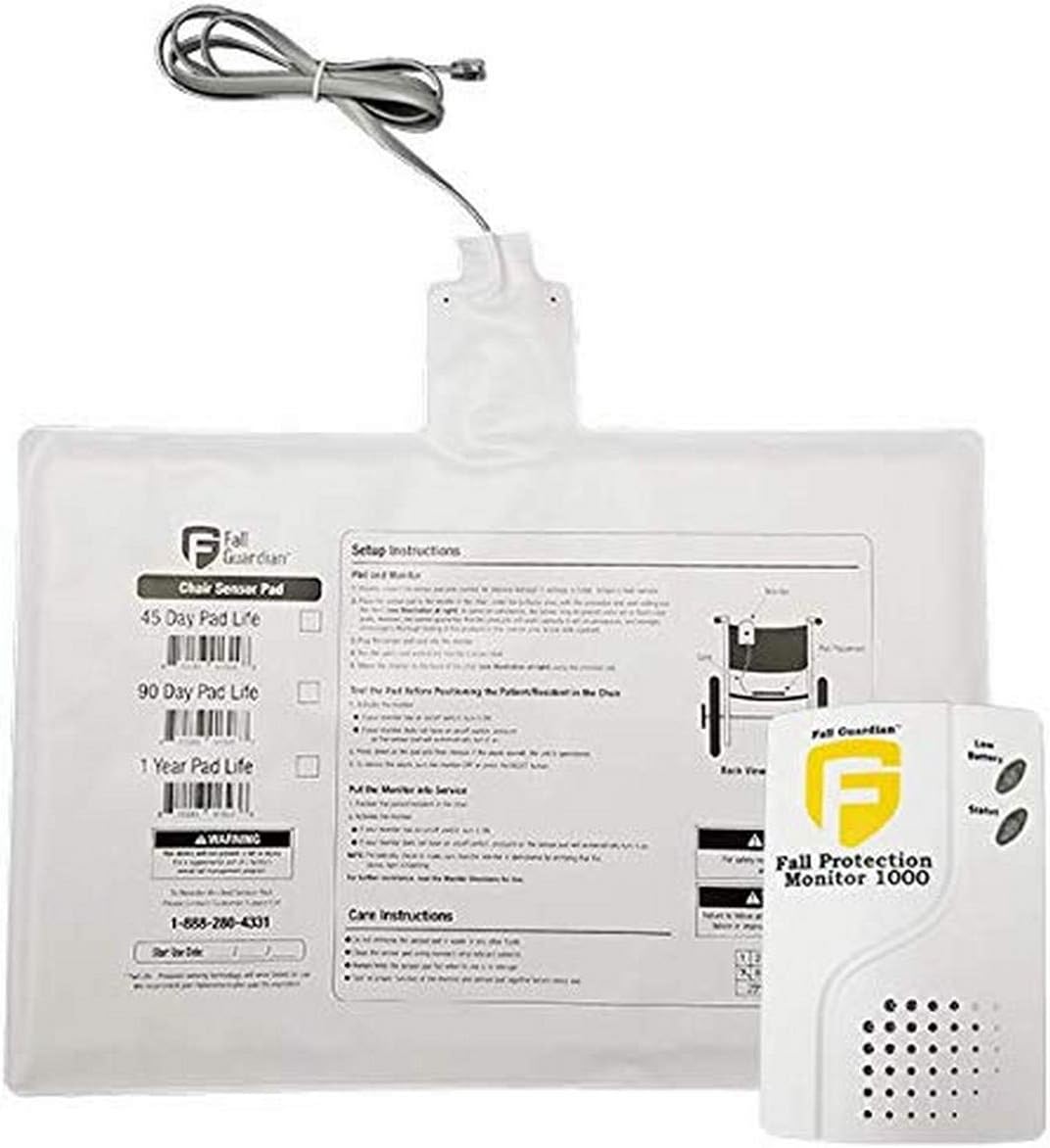 Amazon.com: Fall Protection Monitor 1000 and 45 Day Chair Sensor Pad ...