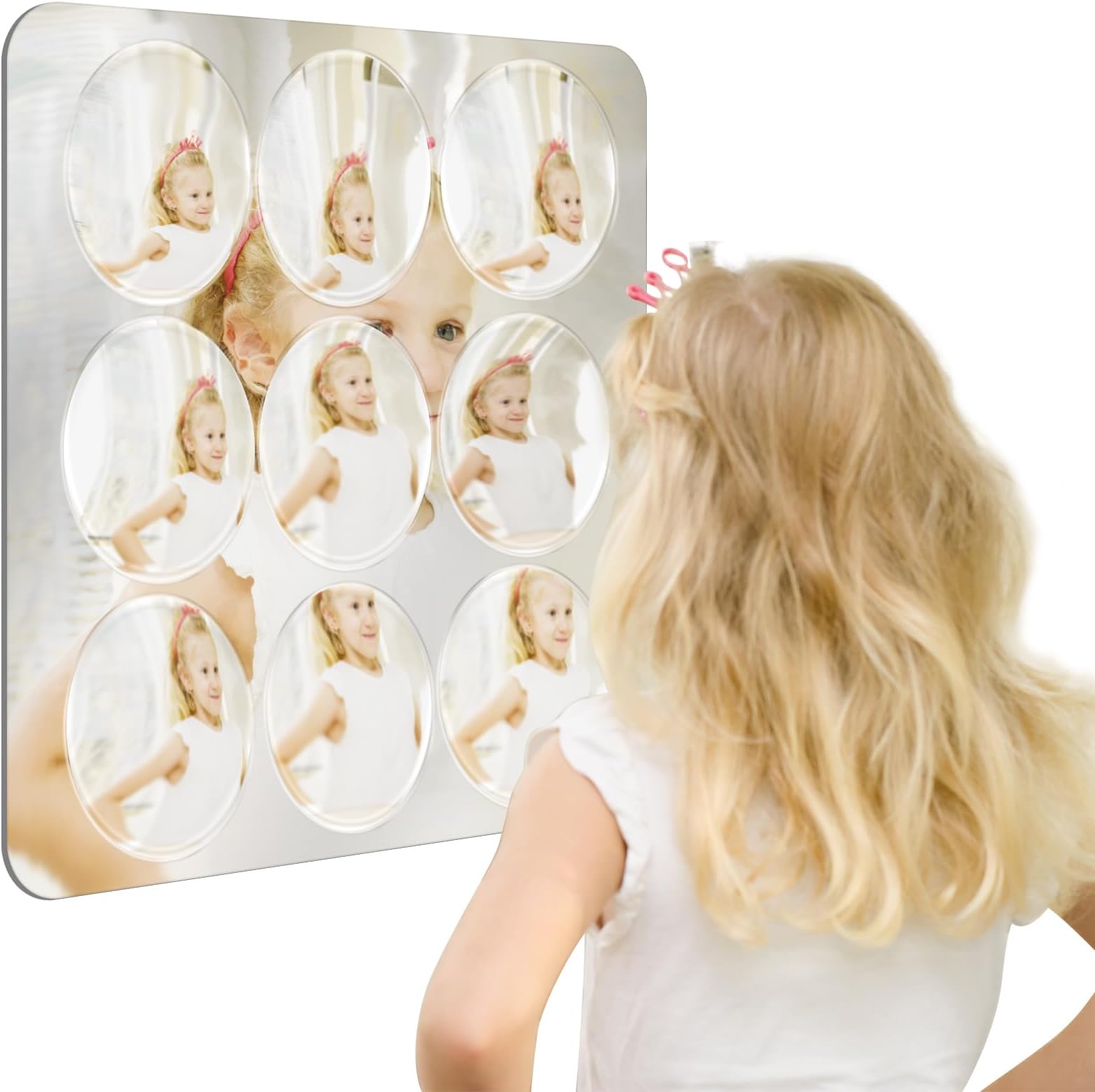 Amazon.com: SZREGGIO Corner Mirror Made from Wooden Bamboo Board ...