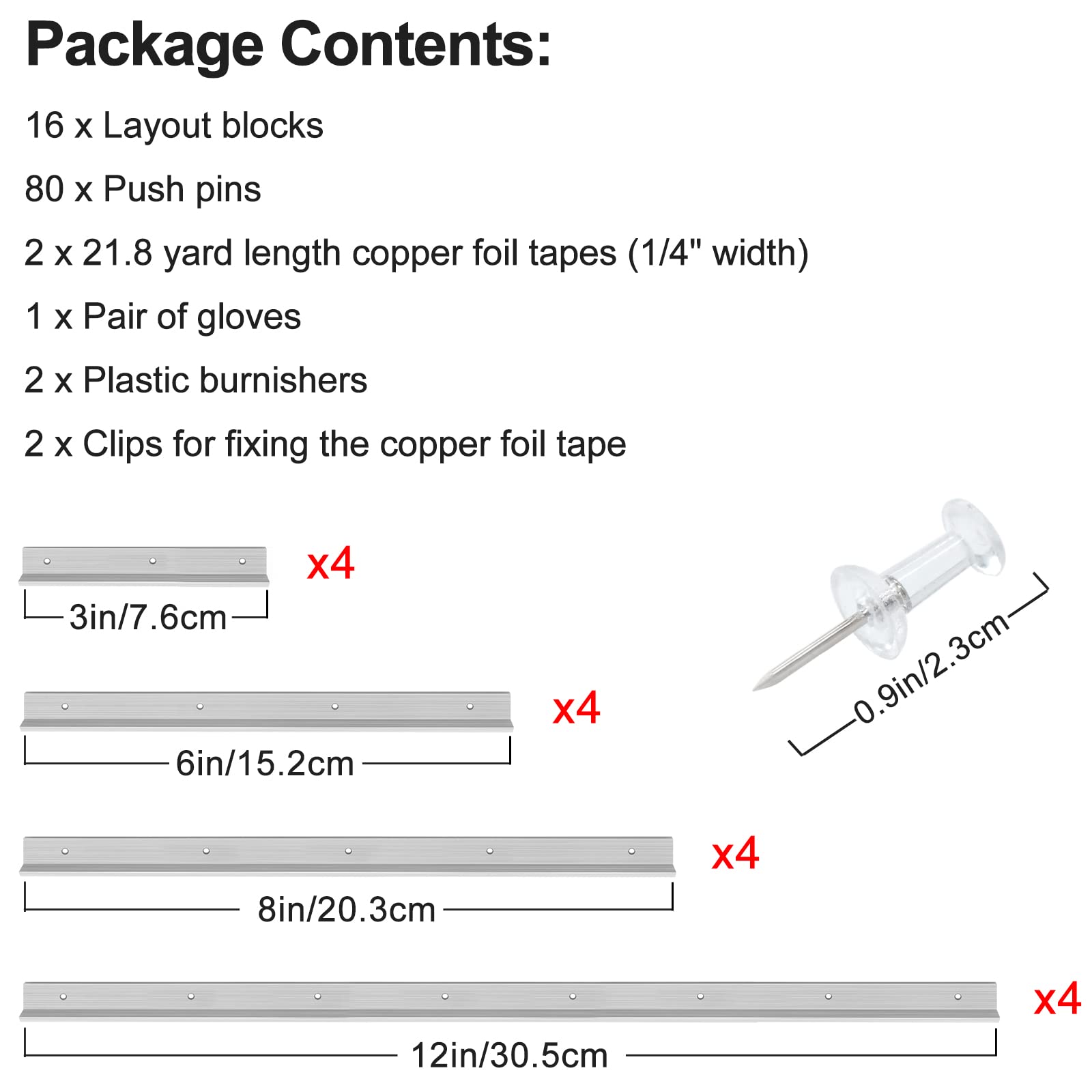 Snapklik.com : ZAWAGIIK Layout Block System For Stained Glass Panels 12 ...