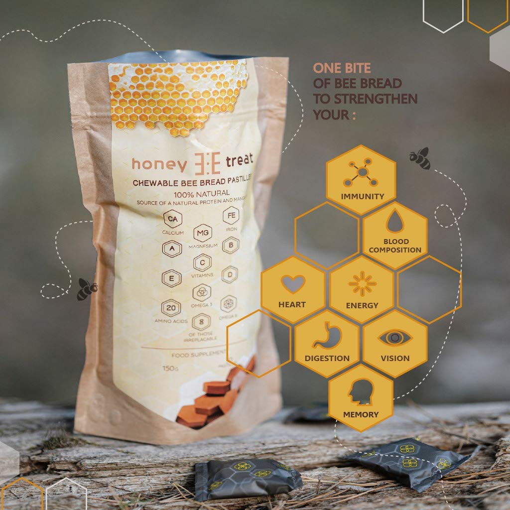 Bee Bread Pastilles by Honey Treat - Fermented Mixture of Bee Pollen ...