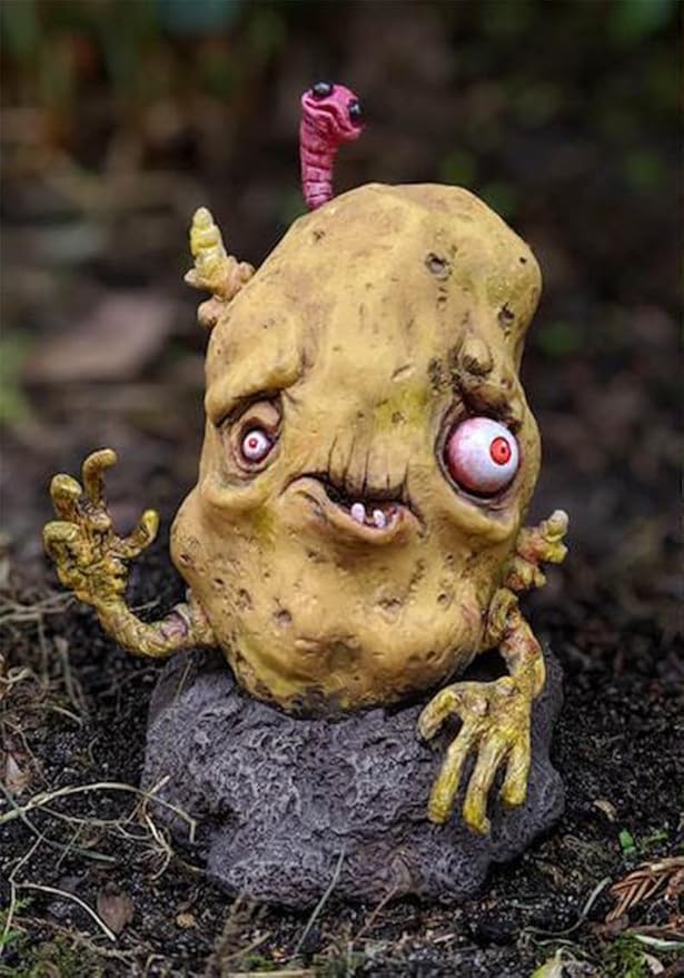 Amazon.com : Halloween Vegetable Zombie Statue,Realistic Carrot Potato ...