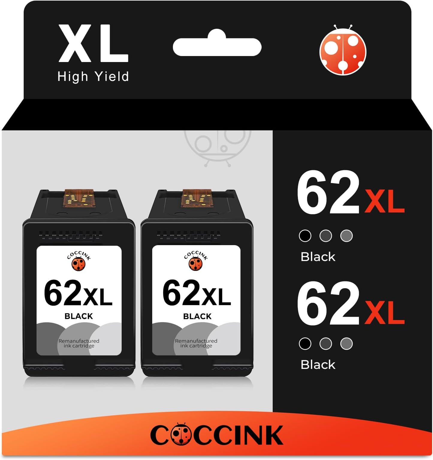 Amazon.com: Valnalo Printer Ink 62 XL Compatible for HP Ink 62XL Combo ...