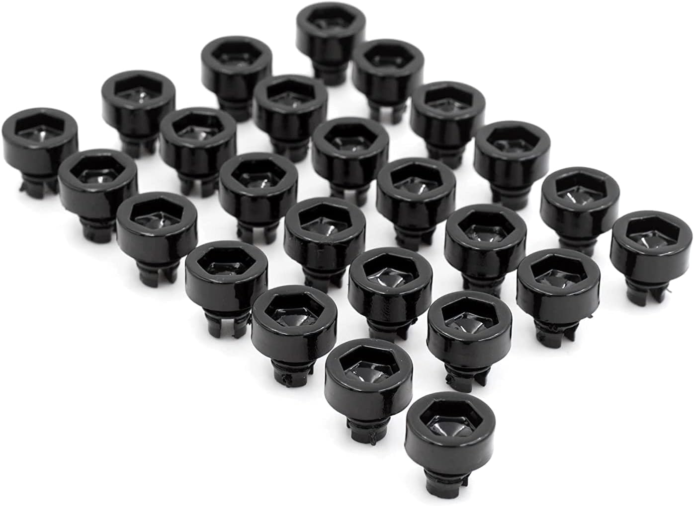 Amazon.com: RTRHINOTUNING 100PCS Black Wheel Rim Lip Rivets Nuts of 7 ...