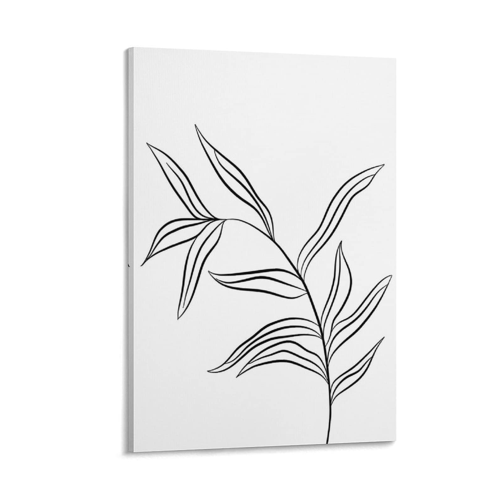 Palm Leaf Line Drawing