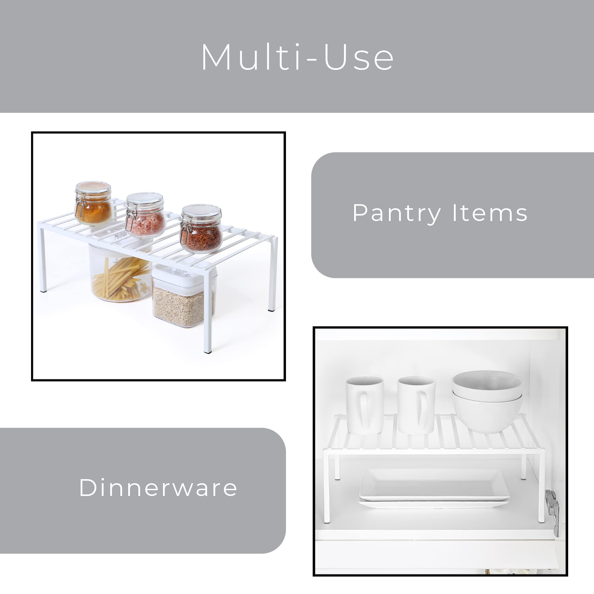 Snapklik.com : Smart Design Premium Cabinet Storage Shelf Rack - Large ...