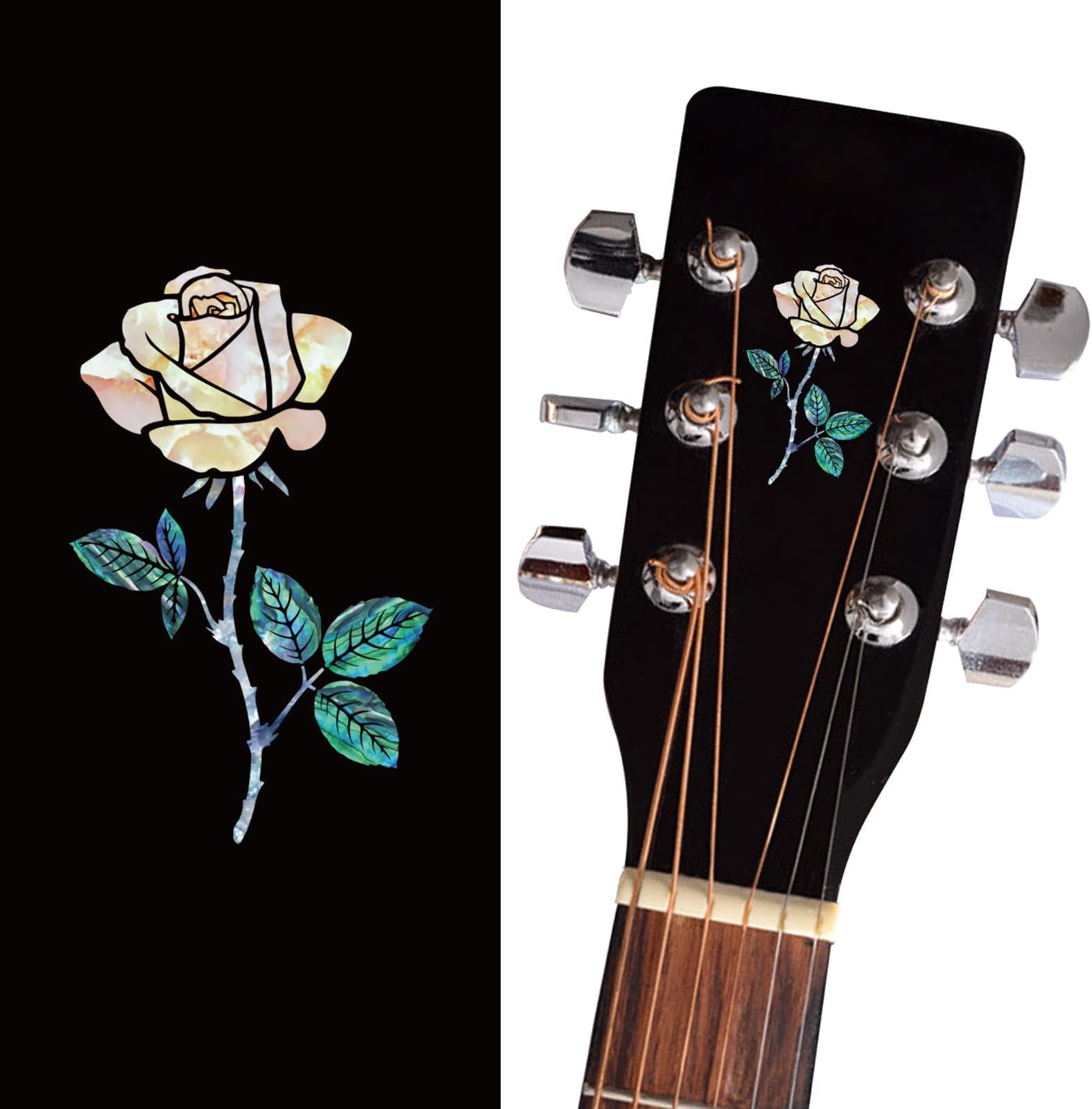 Amazon.com: ジャカモウ(Jockomo) Inlay Cat Guitar and Bass Musical ...