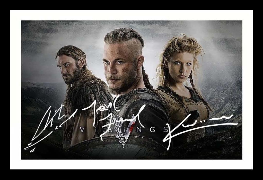 Katheryn Winnick & Clive Standen & Travis Fimmel - Vikings Autographed ...