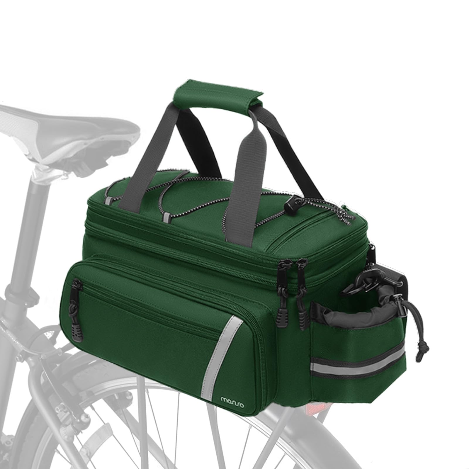 Bikepacking Rack Waterproof Bicycle Rear Rack Bag – 8L Storage With ...
