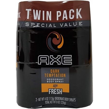 Amazon.com : AXE Dark Temptation Deodorant Body Spray, 4 oz (113 g ...